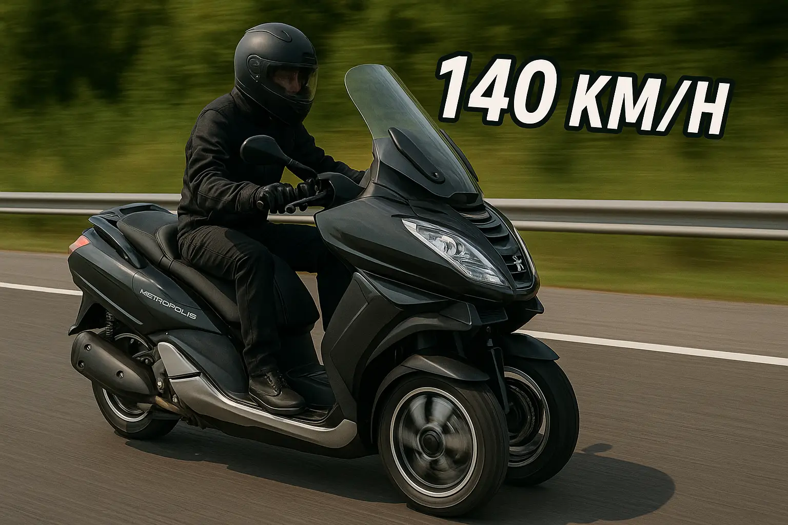 Peugeot Metropolis 400 Hochstgeschwindigkeit