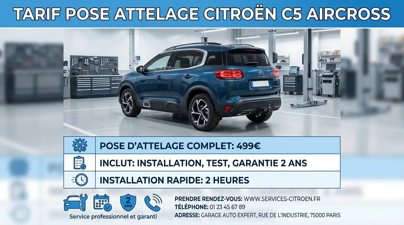 Tarif Pose Attelage Leclerc Auto